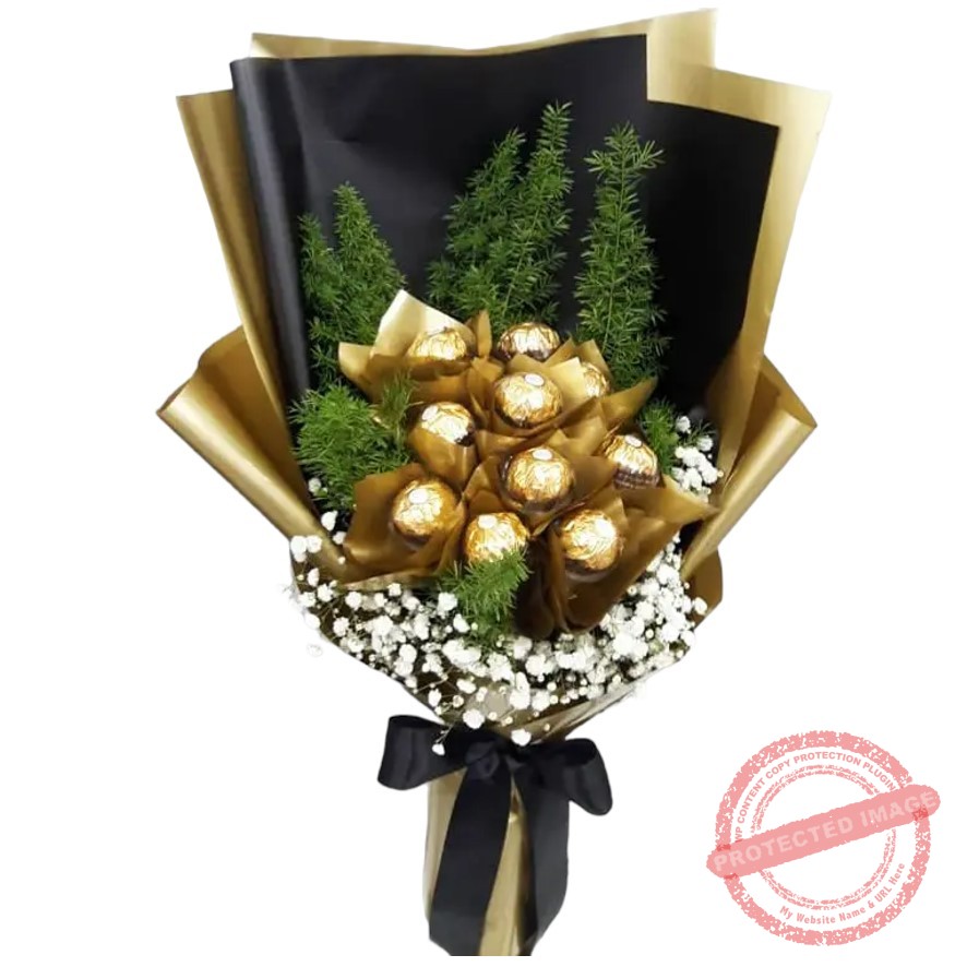 HBC-107 TOOTHSOME FERRERO ROCHER BOUQUET - Little Flower Hut #1 ...