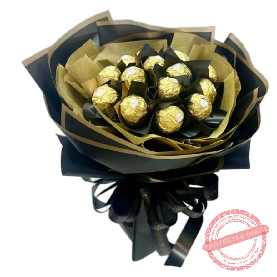 HBC-113 Sweet Ferrero Rocher Bouquet - Little Flower Hut #1 Singapore ...