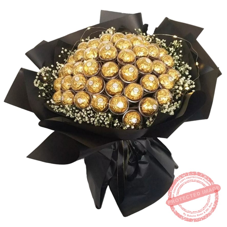 HBC-123 SCRUMMY FERRERO ROCHER BOUQUET - Little Flower Hut #1 Singapore ...