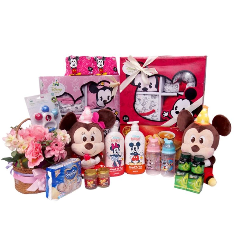 BHM-165 Mickey and Minnie Baby Hamper Premium - Little Flower Hut #1 ...