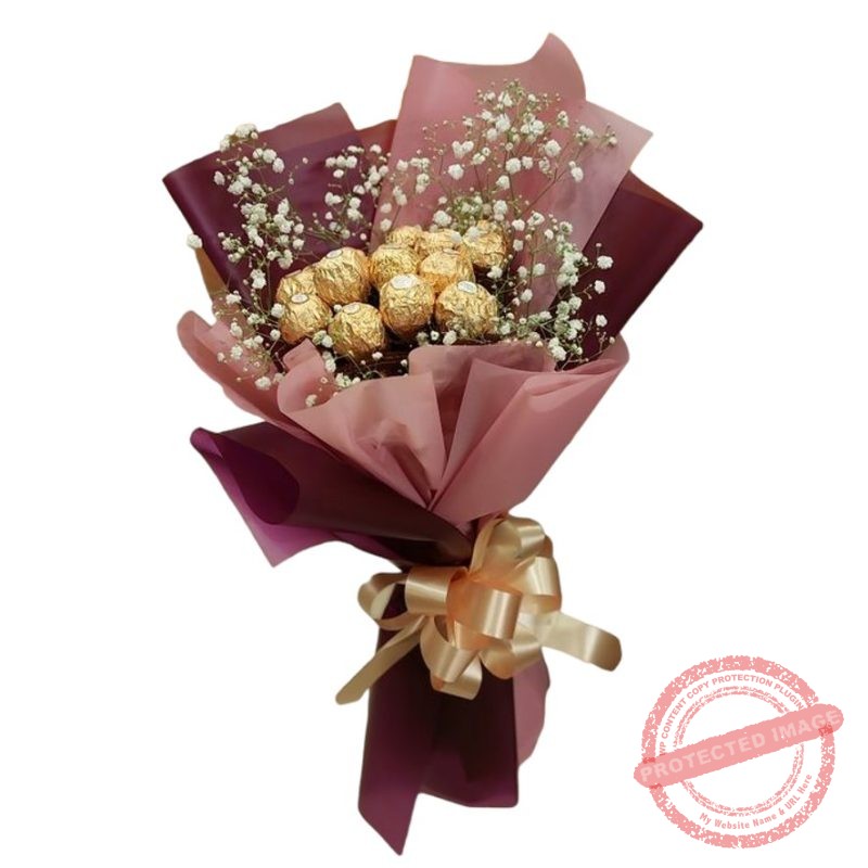 HBC-103 TASTY FERRERO ROCHER BOUQUET - Little Flower Hut #1 Singapore ...